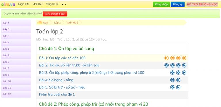 Tổng hợp 5+ web học toán lớp 2 miễn phí hiệu quả cho bé